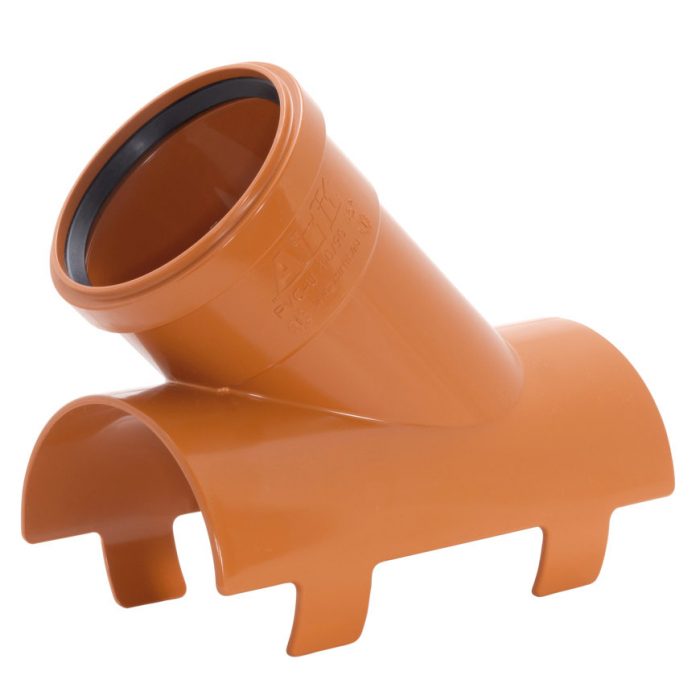 Pvc klemzadel 45° klem x manchet in diverse variaties ...