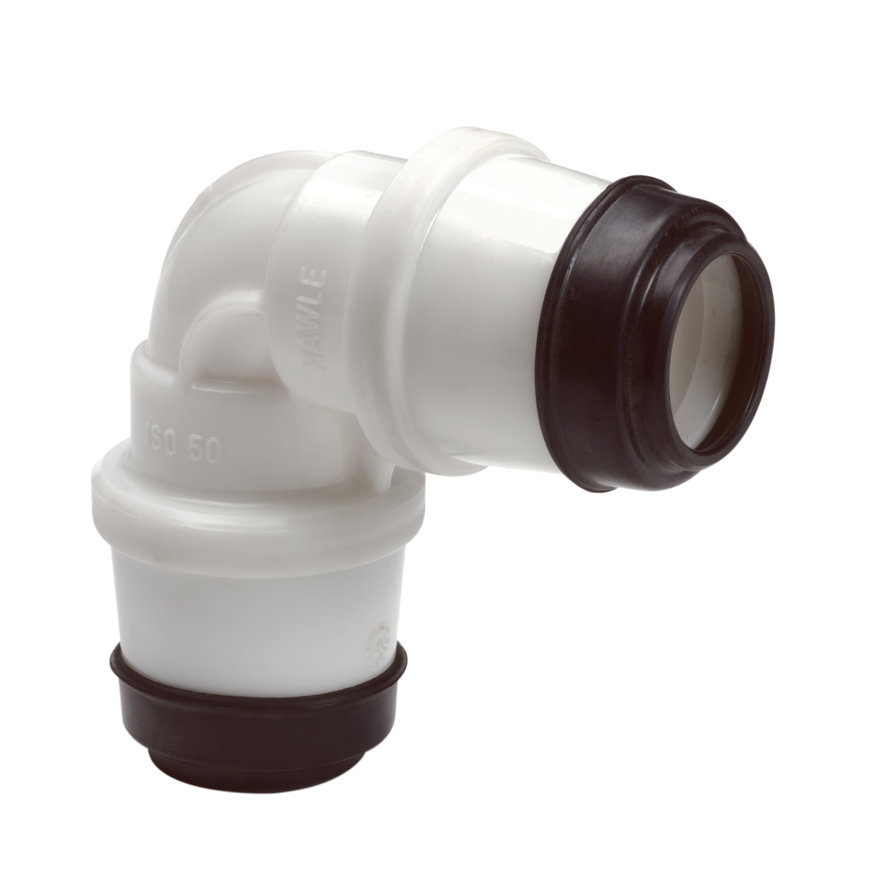 Hawle knie 90° 2 x steek, diverse variaties verkrijgbaar : Handelsonderneming Smolders B.V.