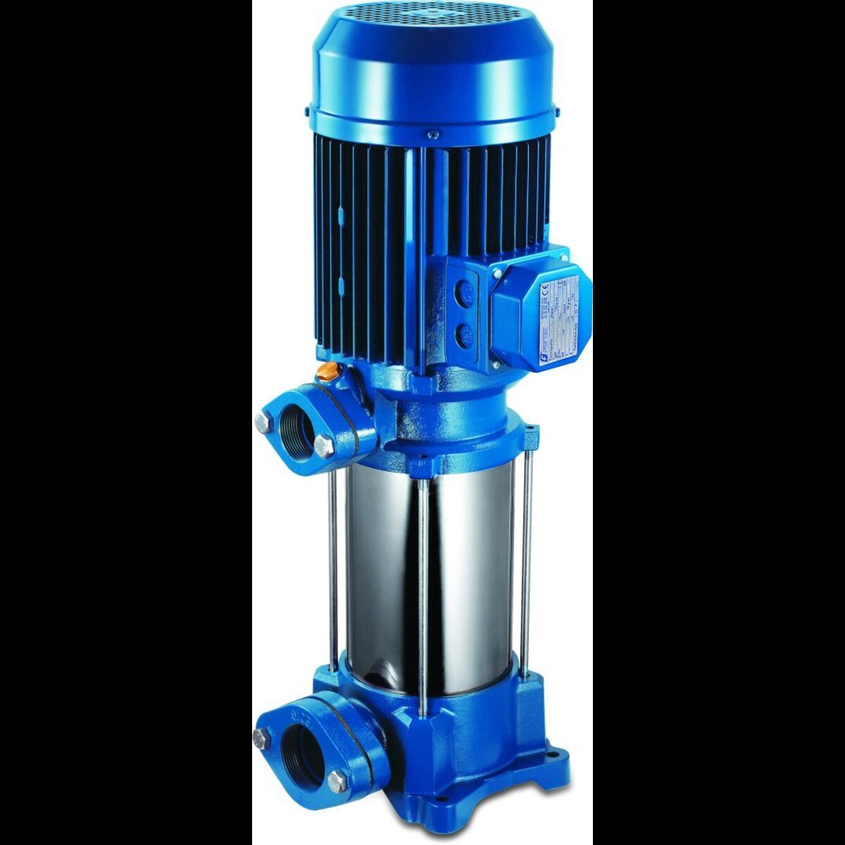 Foras Meertraps centrifugaalpomp 1 1/4" binnendraad 230/400VAC blauw type P7SV - 250/5T ...