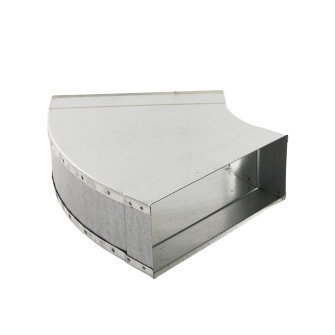 Spiraliet instort stromende bocht 45 220 x 80 mm : Handelsonderneming ...