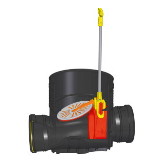 Wavin SX315 Green controleput met terugslagklep 160 mm ...